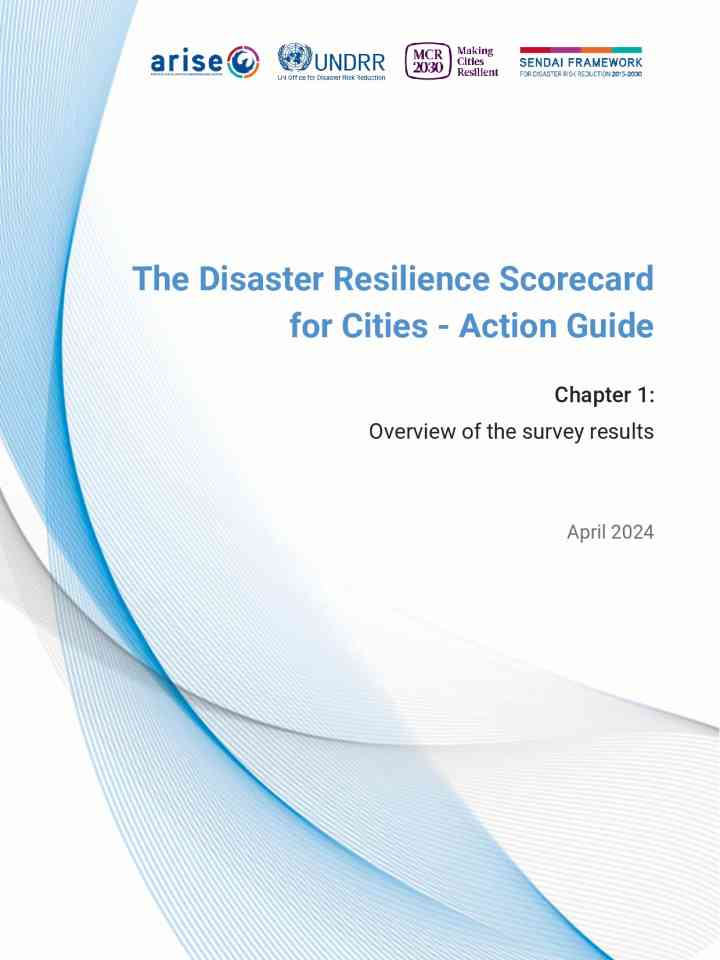 The Disaster Resilience Scorecard for Cities – Action Guide. Chapter 1 ...